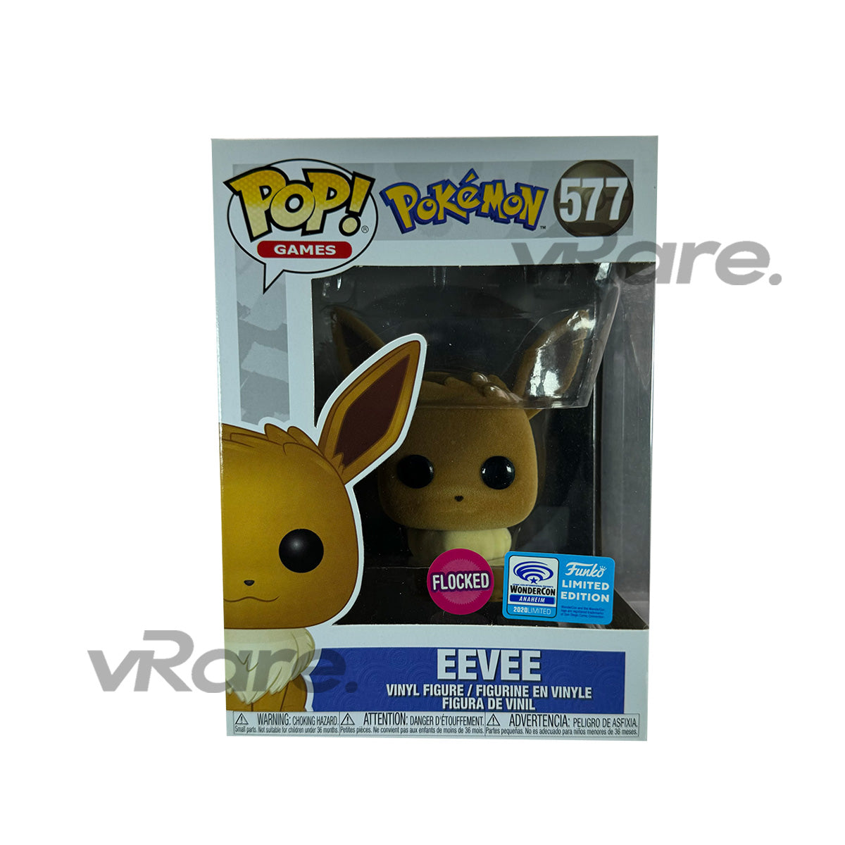 POP Games: Pokémon - Eevee Flocked Official Con Sticker – vRare